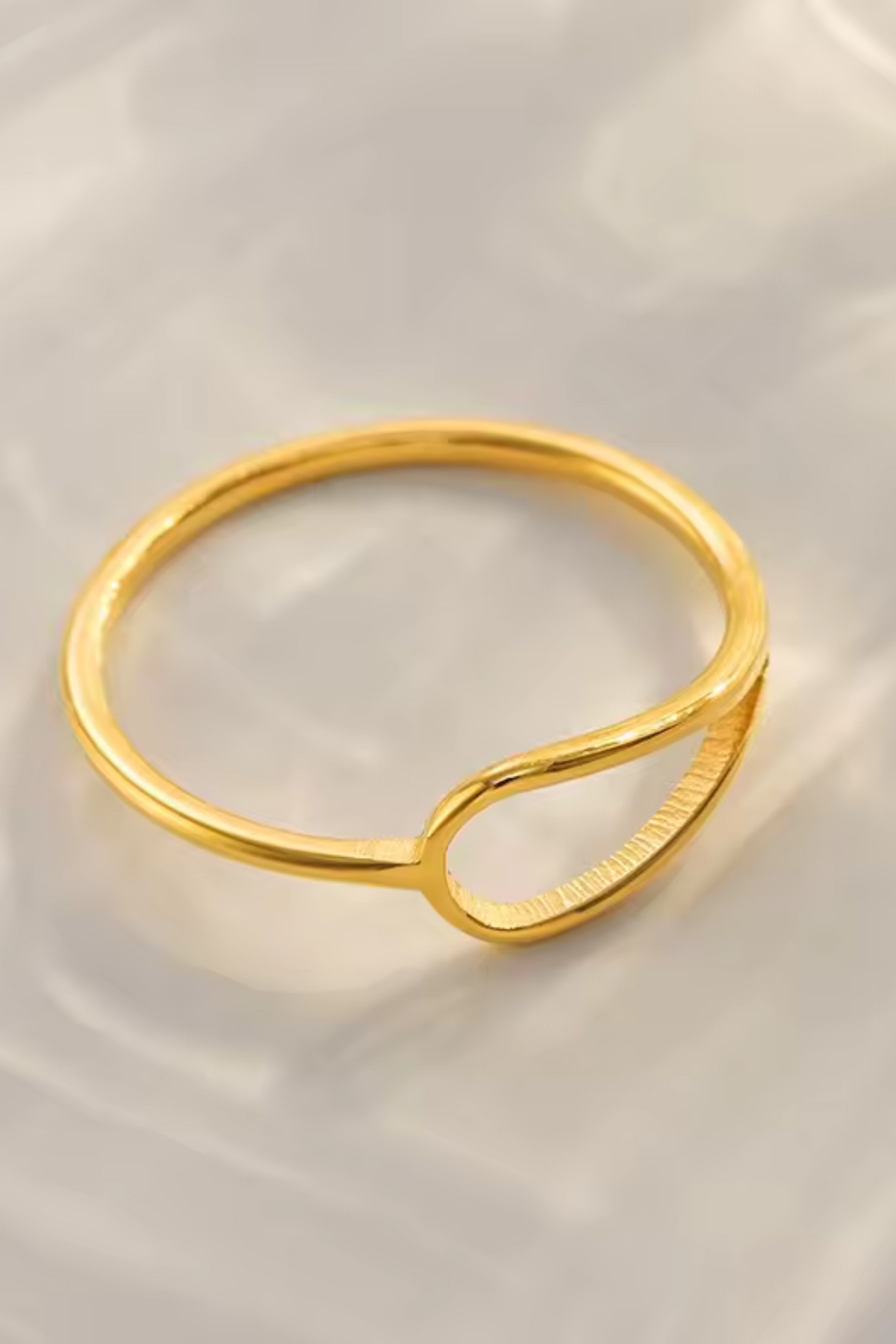 Open Tear Drop Ring | Salted Avenue
