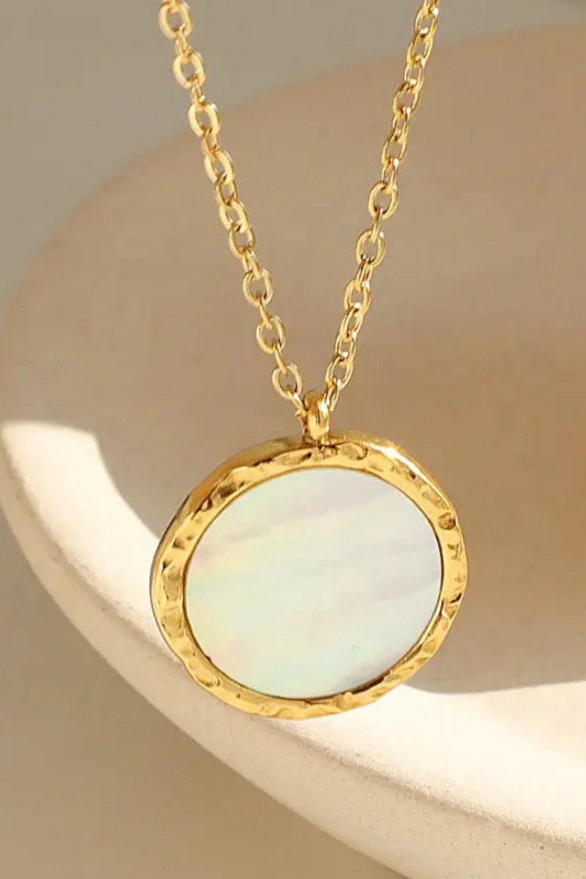 Puka Shell Circle Necklace | Salted Avenue | Salted Avenue