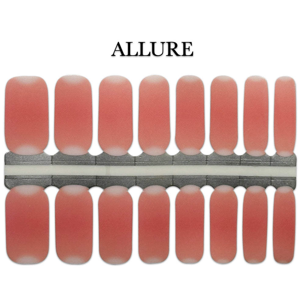 Allure Nail Wraps | Pink & White Ombre | Salted Avenue | Salted Avenue