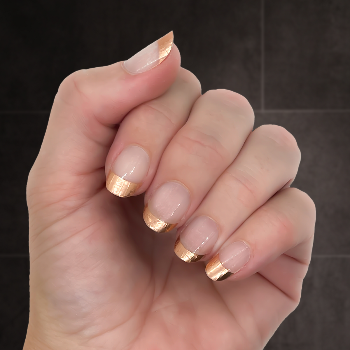 French Tips Nail Wrap - Copper Tips | Salted Avenue | Salted Avenue