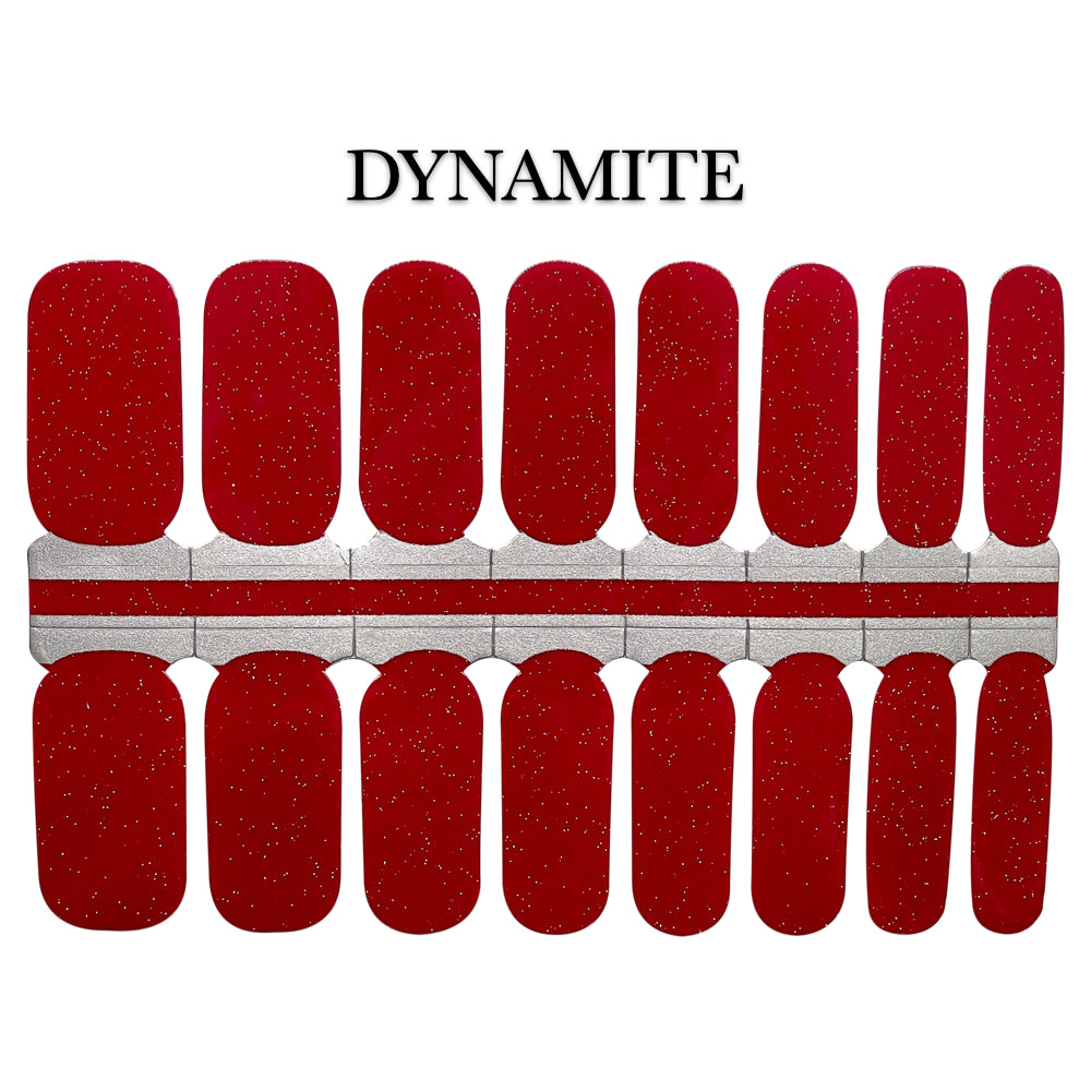 Red Sparkle Nail Wrap - Dynamite | Salted Avenue | Salted Avenue