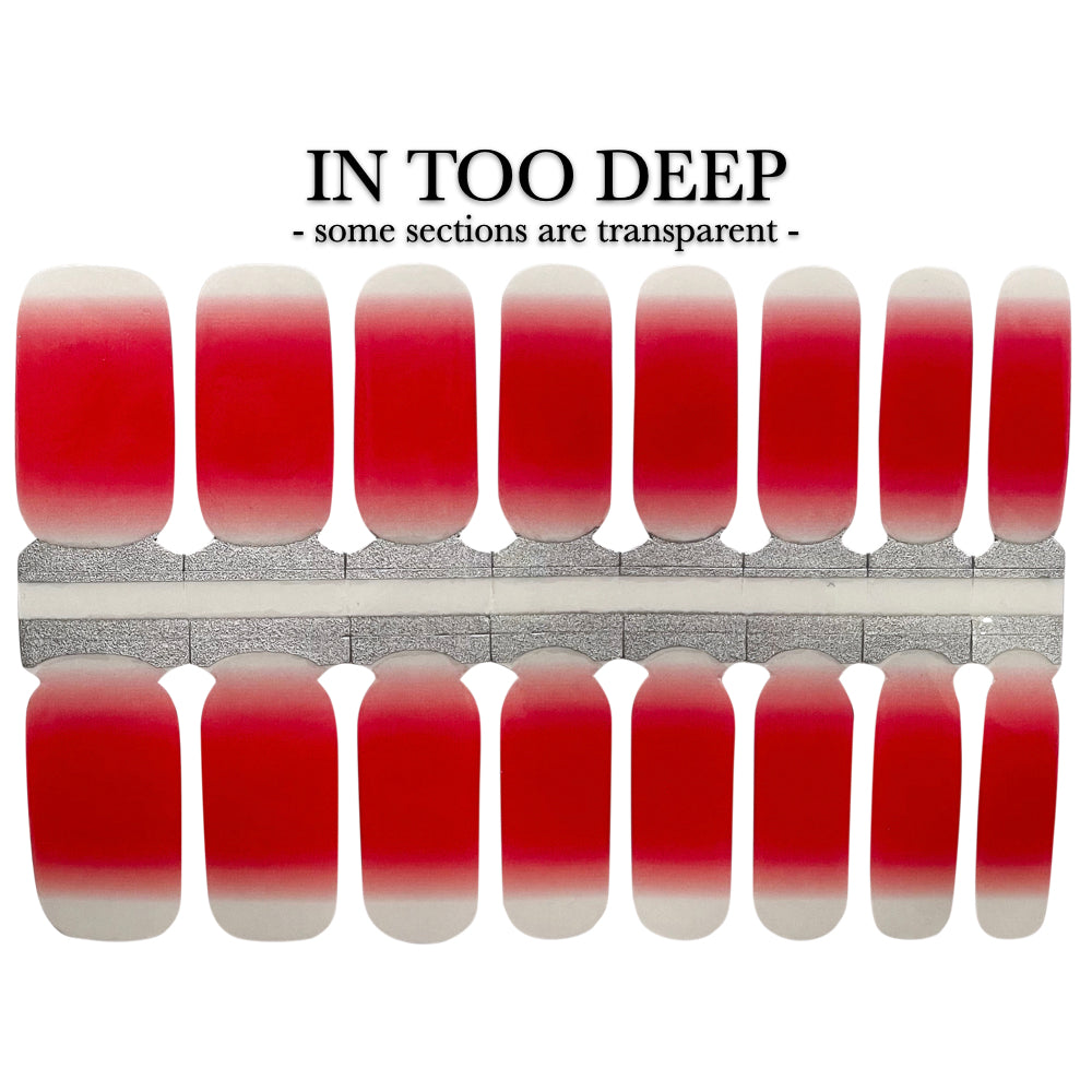 In Too Deep Nail Wraps | Valentine French Tip | Salted Avenue | Salted ...